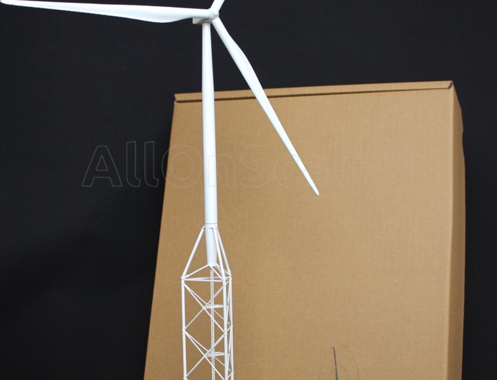 Desk top wind turbine models | AllOnScale Technical Scalemodels